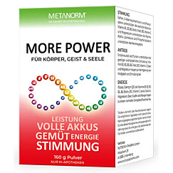MORE POWER Pulver Metanorm 160g | ApoMed.at