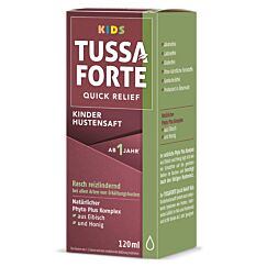 Tussaforte Quick Relief Kinderhustensaft 120ml | ApoMed.at