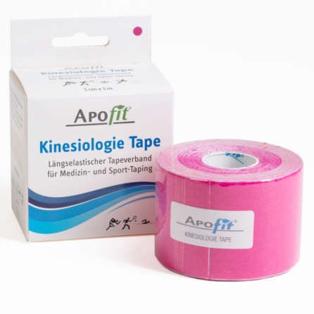 Kinesio-Tape Apofit 5m x 5cm pink | ApoMed.at