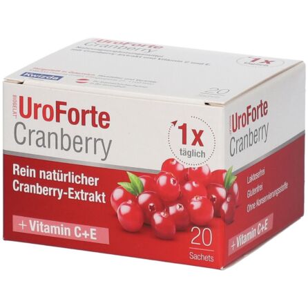 Biogelat Cranberry Uroforte Granulat 20 Stück | ApoMed.at