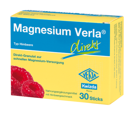 Magnesium Verla Direkt Sticks Himbeere 30 Stück | ApoMed.at