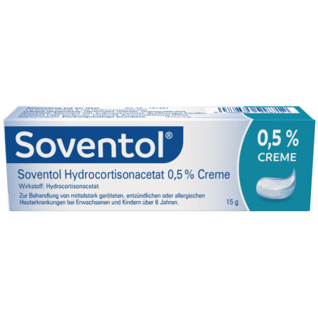 Soventol Hydrocortisonacetat Creme 0,5% 15g | ApoMed.at